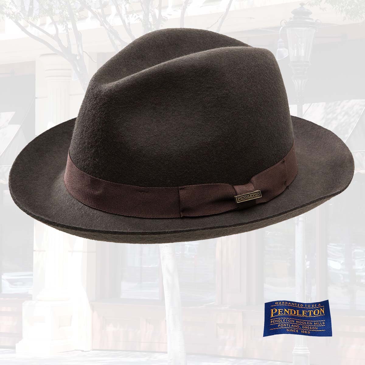ペンドルトン クラシック フェドラ ハット（チョコレートブラウン）/Pendleton Classic Fedora Hat Chocolate Brown ハット
